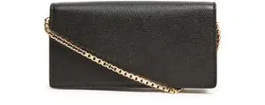 VALEXTRA Goldtone Flap Bag
