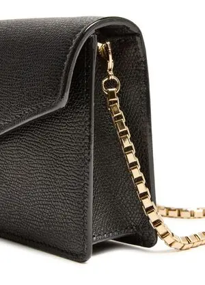 VALEXTRA Goldtone Flap Bag