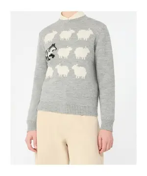 Max Mara Alpaca And Wool-blend Yarn Sweater Light Grey