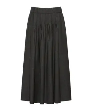 Max Mara Elastic Waist Midi Skirt