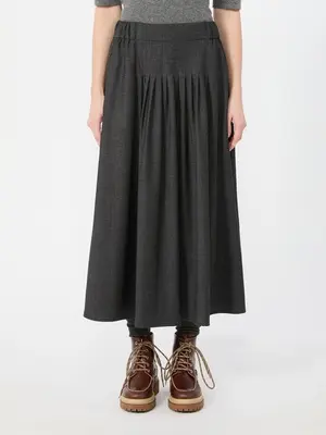 Max Mara Elastic Waist Midi Skirt