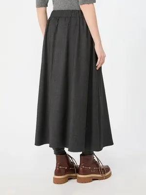 Max Mara Elastic Waist Midi Skirt