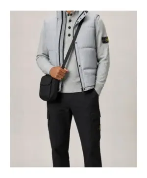 Stone Island Quilted Down Vest - Gray