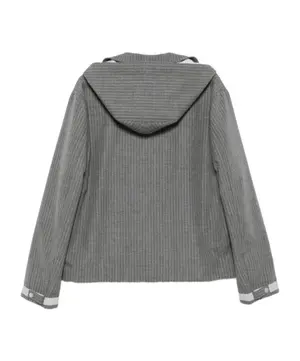 Thom Browne Pinstripe Hooded Jacket