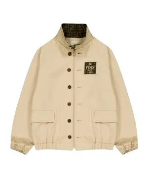 Fendi Standcollar Bomber Jacket - Nude