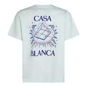Casablanca Logo-print T-shirt - Ice-blue