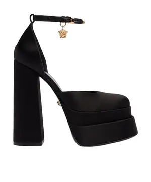 Versace Mules With Block Heel And Strap