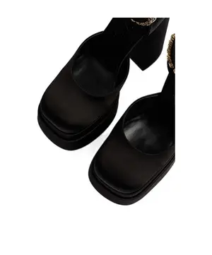 Versace Mules With Block Heel And Strap