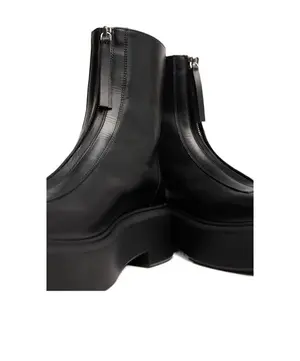 THE ROW Ankle Boots With Zip And Platform Sole