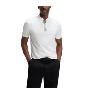 Hugo Boss Short-sleeved Zip-up Polo Shirt