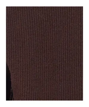 KAOS Button-sleeve Ribbed Knitted Sweater