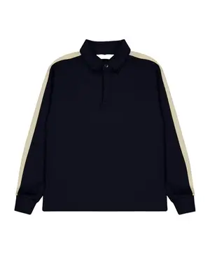 Palm Angels Longsleeve Polo Top - Black