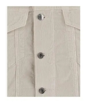 HAIKURE Ribbed Button-up Jacket