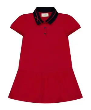 Gucci Shortsleeve Polo Dress - Red