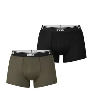 Hugo Boss Bodywear 2 Pack Logo Waistband Boxers - Black