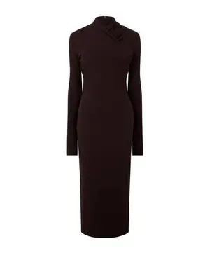 Max Mara Long Sleeve Midi Dress