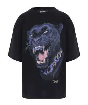 Just Cavalli Panther Graphic T-shirt