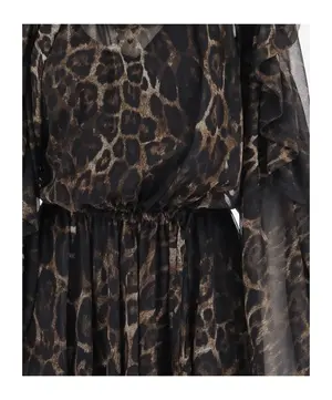 Just Cavalli Printed Pleated Maxi Dress
