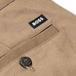 Hugo Boss Buttonzip Waist Pleated Wideleg Trousers