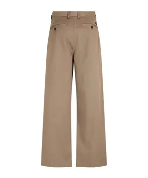 Hugo Boss Button-zip Waist Pleated Wide-leg Trousers
