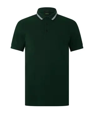 Hugo Boss Solid Color Polo Shirt - Black