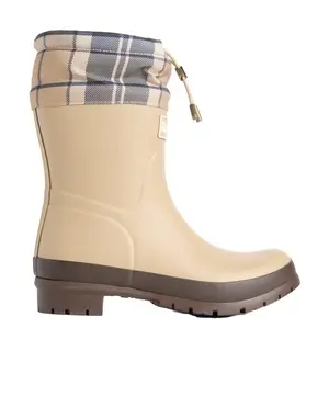 Barbour Mowbray Mid Mid-height Waterproof Wellies - Nude