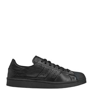 Y3 Lowtop Leather Sneaker - Black