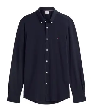 Tommy Hilfiger Cotton Knitted Long-sleeve Slim-fit Shirt