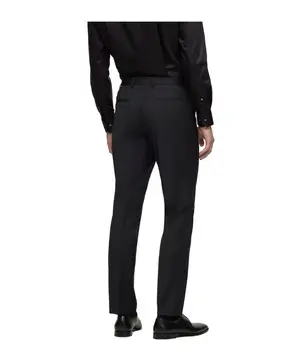 Hugo Boss Buttonzip Waist Tailored Suit Trousers