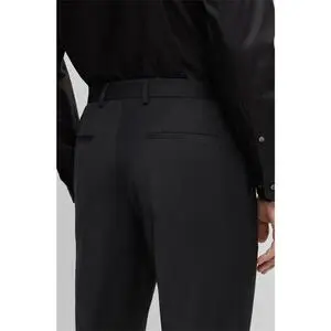 Hugo Boss Buttonzip Waist Tailored Suit Trousers