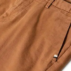 Hugo Boss Buttonzip Waist Twill Chino Trousers