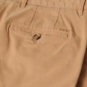 Hugo Boss Buttonzip Waist Cotton Chino Trousers