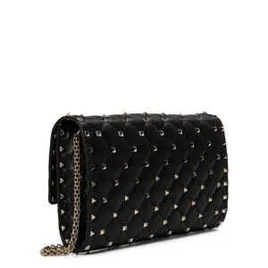 Valentino Garavani Quilted Leather Shoulder Bag With Rockstud Embellishment