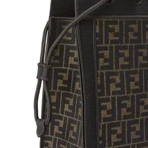 Fendi Jacquard Canvas Shopper Tote