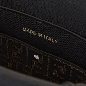 Fendi Jacquard Canvas Shopper Tote