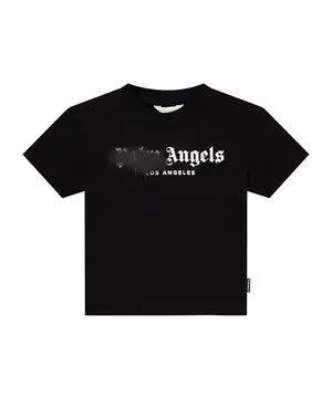 Palm Angels Crewneck Shortsleeve Tshirt - Black