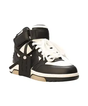Off-White Colorblock Leather Hightop Sneaker