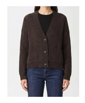 ROBERTO COLLINA Chunky Knit V-neck Cardigan