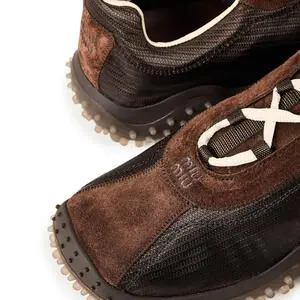 Miu Miu Low Top Sneakers With Studded Outsole