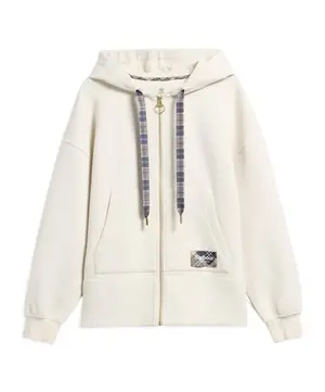 Barbour Plaid Detail Zip-up Hoodie - No