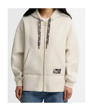 Barbour Plaid Detail Zip-up Hoodie