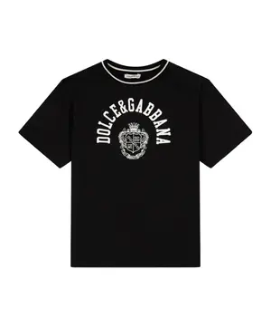 Dolce & Gabbana Contrast Rib Crewneck T-shirt