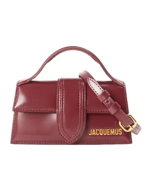 Jacquemus Plain Leather Le Bambino Crossbody Bag - Red