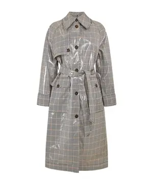 Baum Und Pferdgarten Check Belted Trench Coat