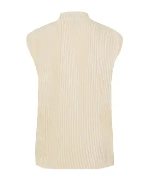 Hugo Boss Standcollar Sleeveless Verticalrib Knit Top