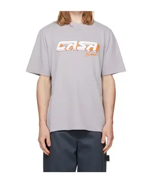 Casablanca 3d Graphic Print Shortsleeve Tshirt - Grey