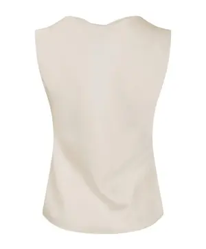 Hugo Boss Draped Cowlneck Sleeveless Top