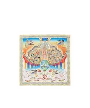 Casablanca Mythological Illustration Print Square Scarf - Multi-color