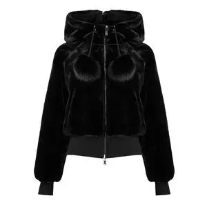 Moose Knuckles Cropped Zipup Hoodie