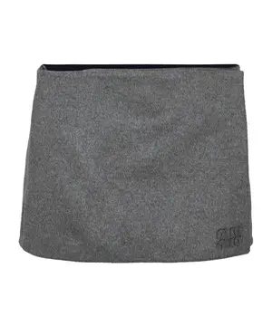 Miu Miu Double-sided Mini Skirt - Gray